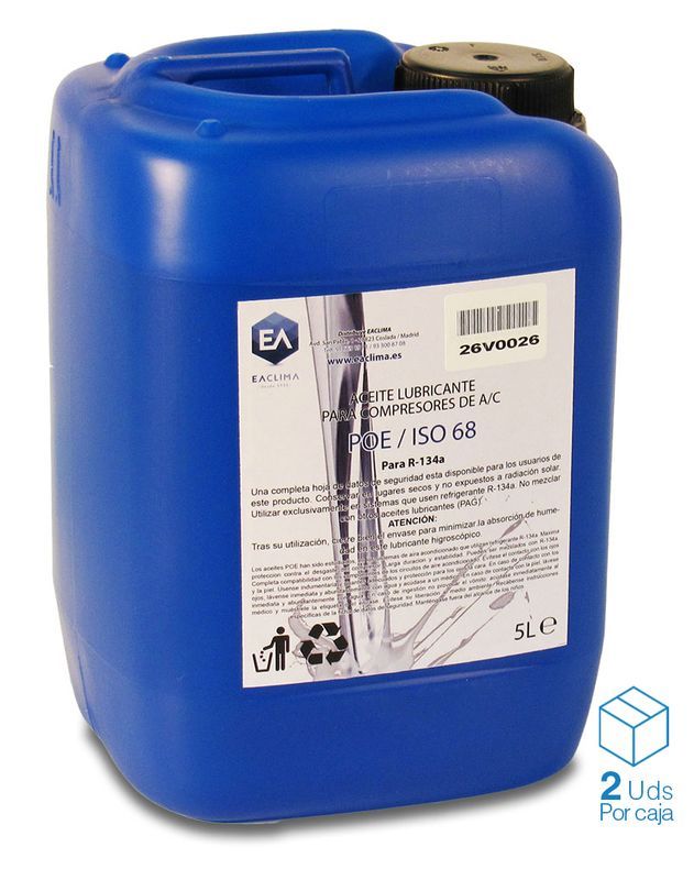 26V0026 EACLIMA Óleo COMP. POE ISO68 5 Litros | Superauto – Baterias ...